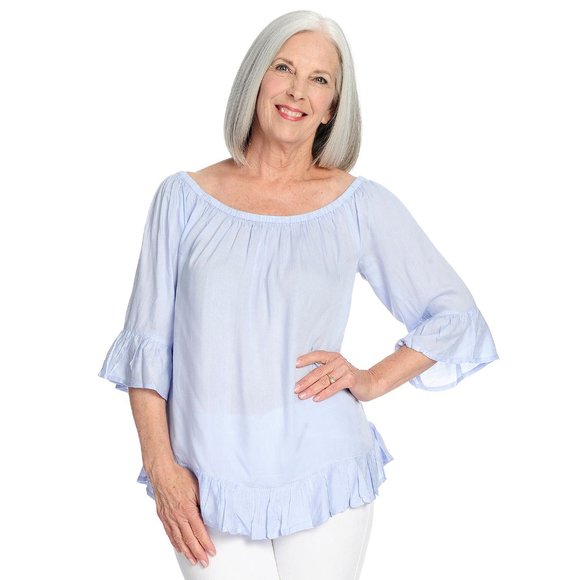 Kate & Mallory | Tops | Nwot Kate Mallory Woven 34 Sleeve ...